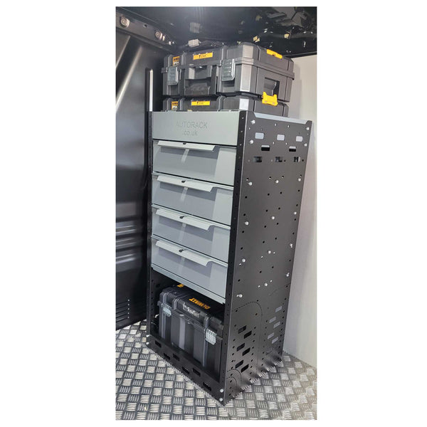 Van Racking Drawer Unit - 6-drawer unit - HD-DU6 - Autorack Products Ltd