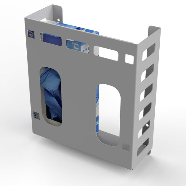 Glove Box Holder / Dispenser Hygiene PPE Accessory. - Autorack Products Ltd